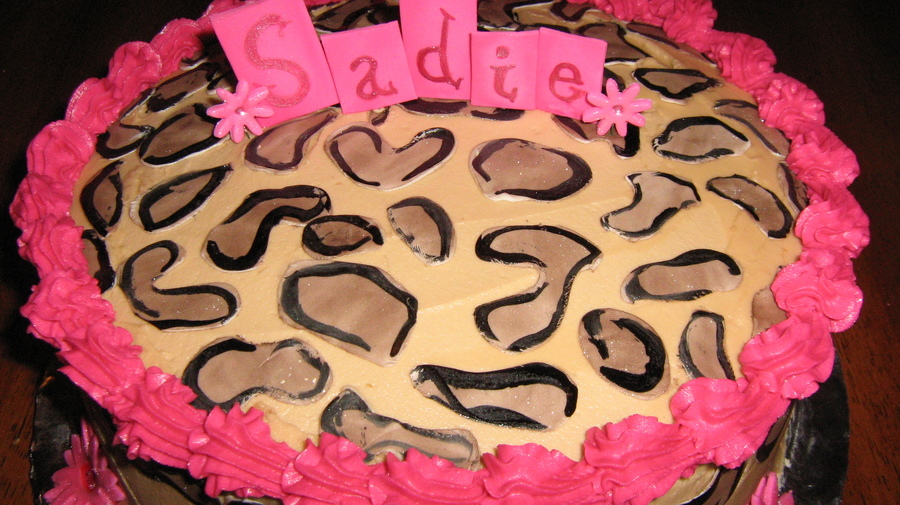 Leopard Spotted Birthday! - CakeCentral.com