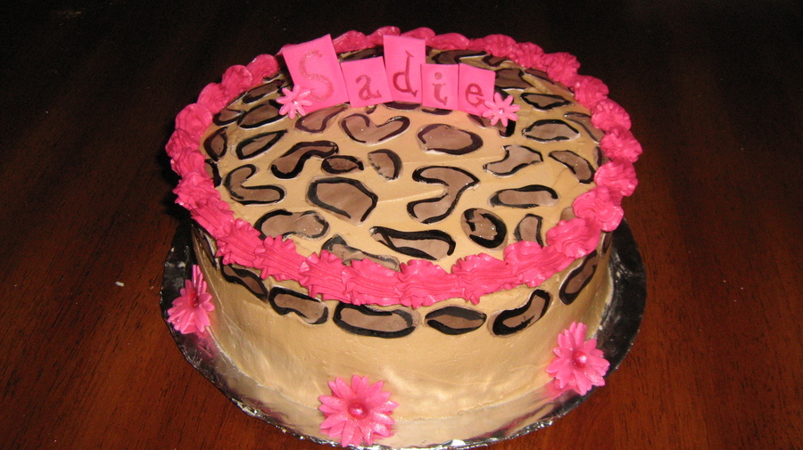 Leopard Spotted Birthday! - CakeCentral.com