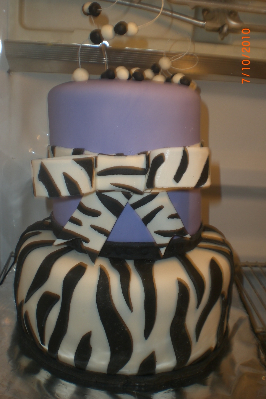 Zebra Print Cake - CakeCentral.com