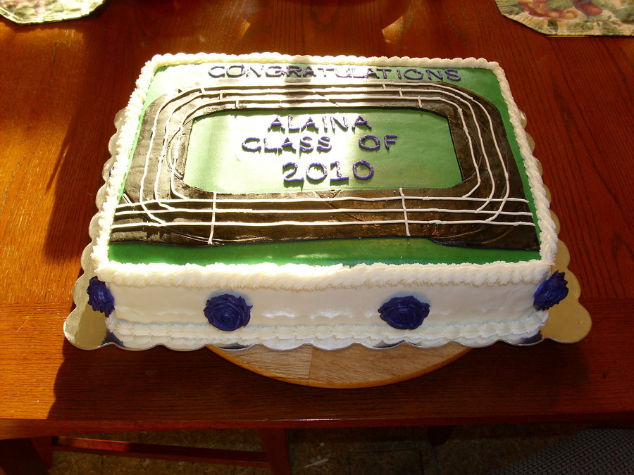 Track And Field Graduation Cake - CakeCentral.com