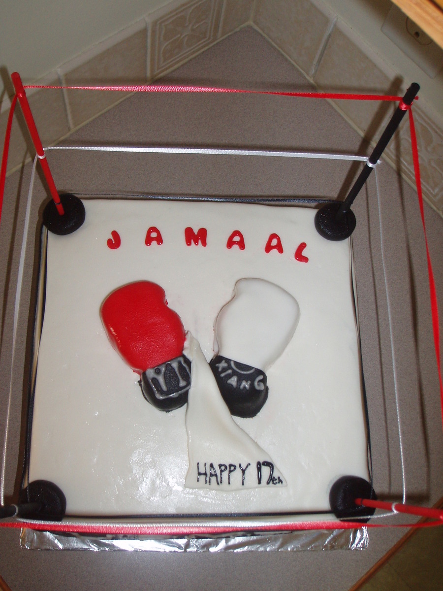 Usmta Boxing Ring Cake - CakeCentral.com