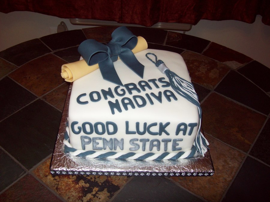 Hs Graduation And Penn State Cake - CakeCentral.com