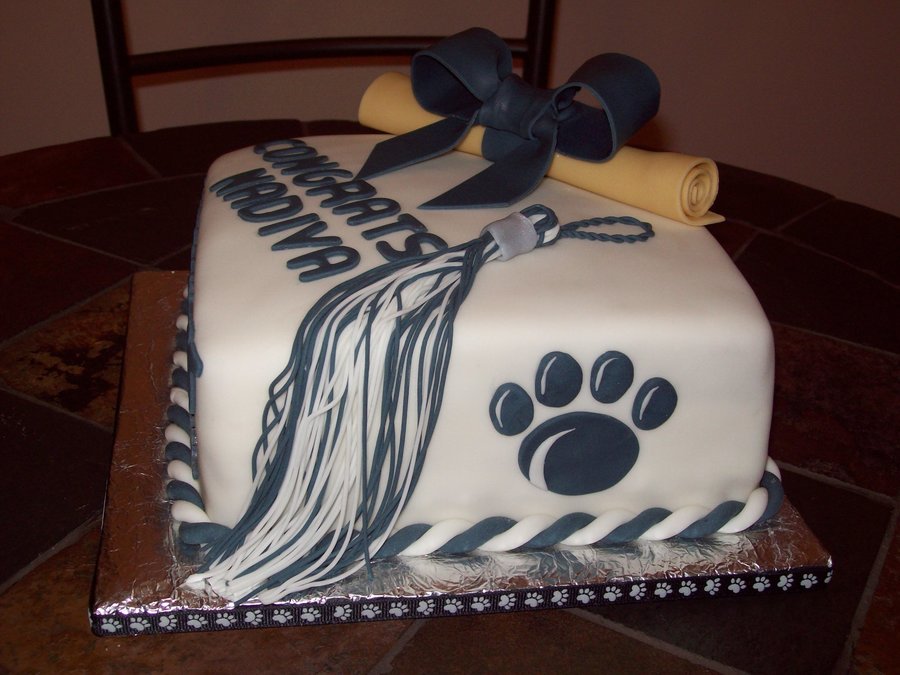 Hs Graduation And Penn State Cake - CakeCentral.com