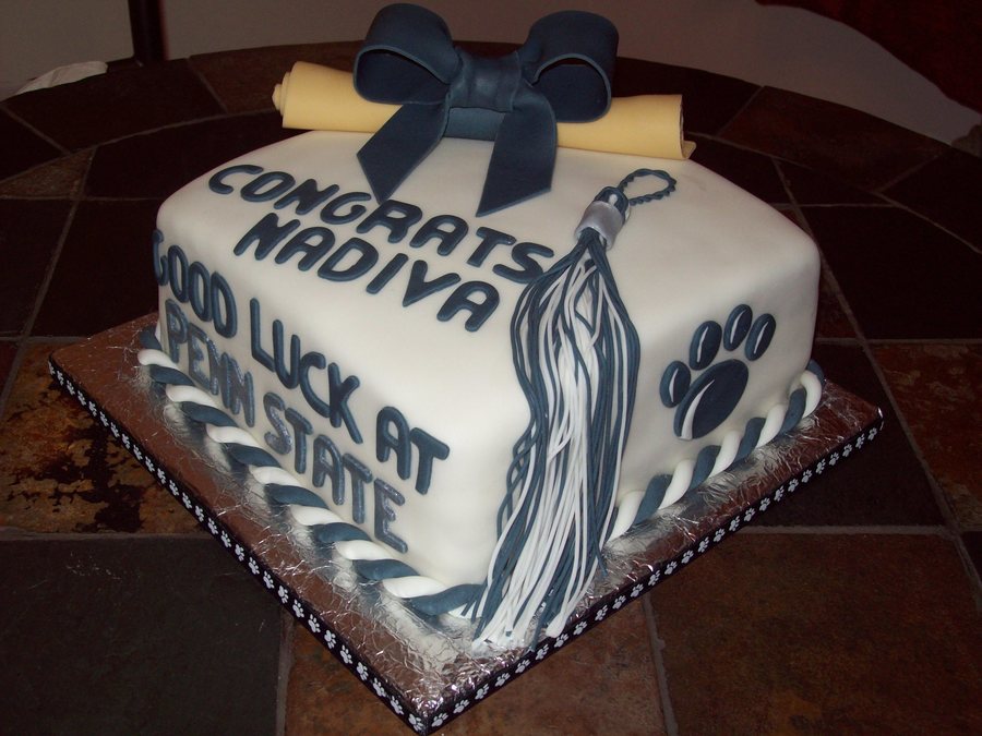Hs Graduation And Penn State Cake - CakeCentral.com