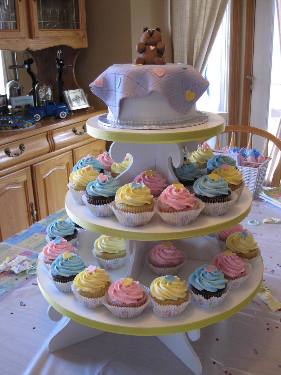 Baby Shower Cupcake Tower - CakeCentral.com
