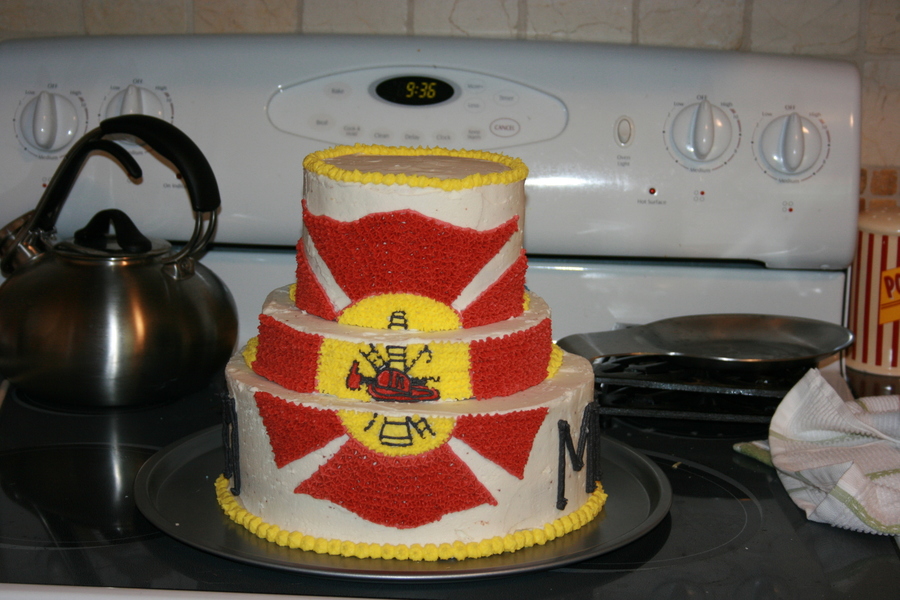 Vol Fire Dept Grand Opening Cake - CakeCentral.com