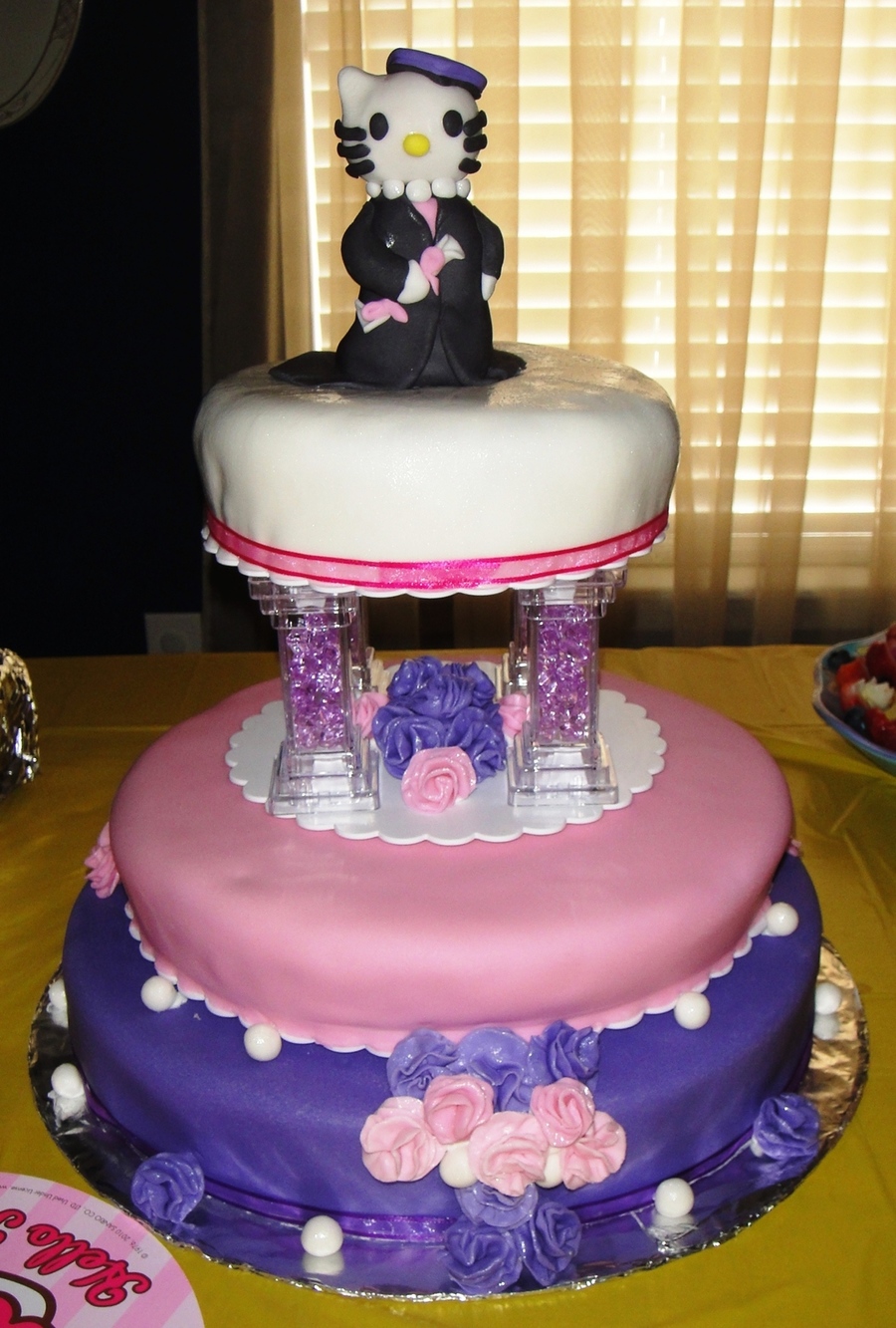 Hello Kitty Law School Graduation Cake - CakeCentral.com