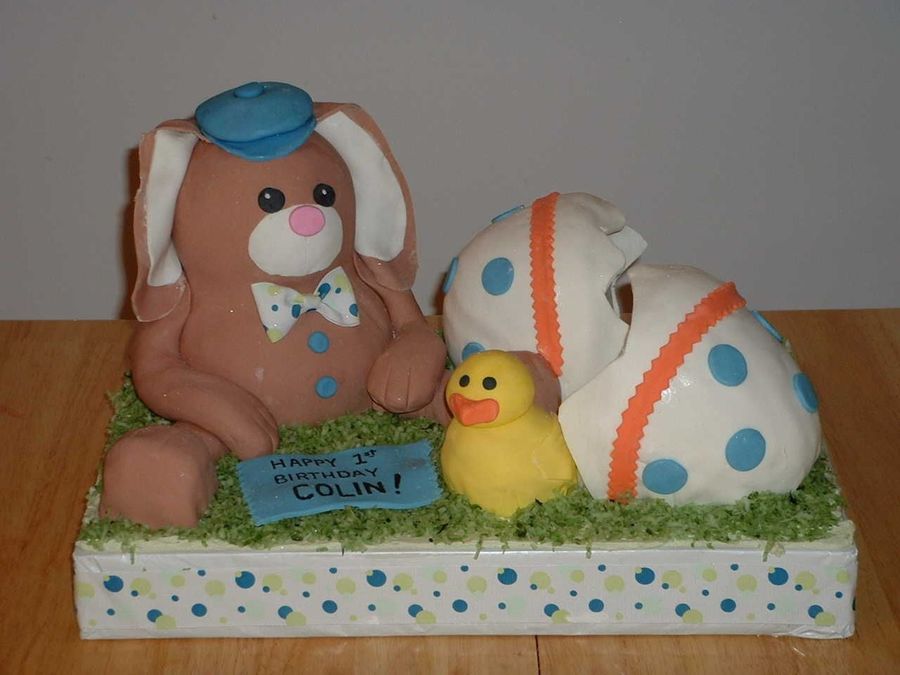 Bunny, Chick, And Egg - CakeCentral.com