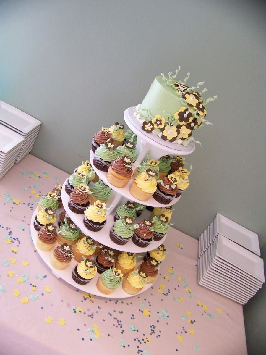 Baby Shower Cupcake Tiers - CakeCentral.com