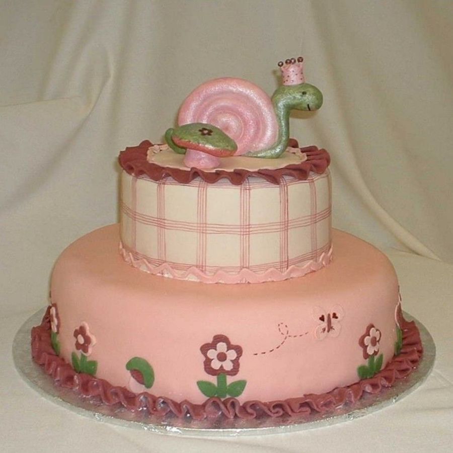 Patchwork Snail And Floral Nursery Theme--Baby Shower - CakeCentral.com