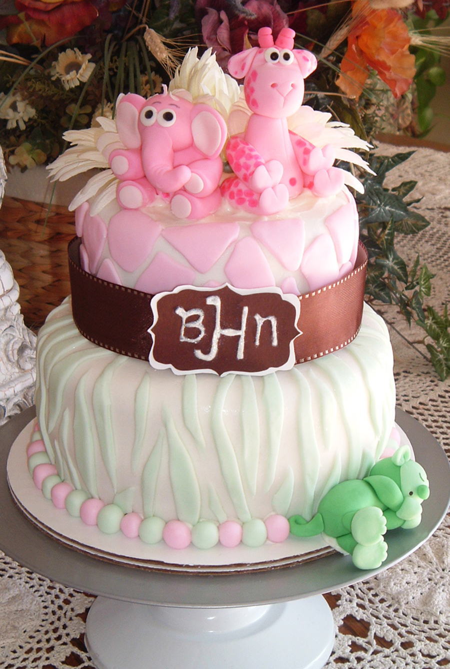 Pink Safari Cake - CakeCentral.com