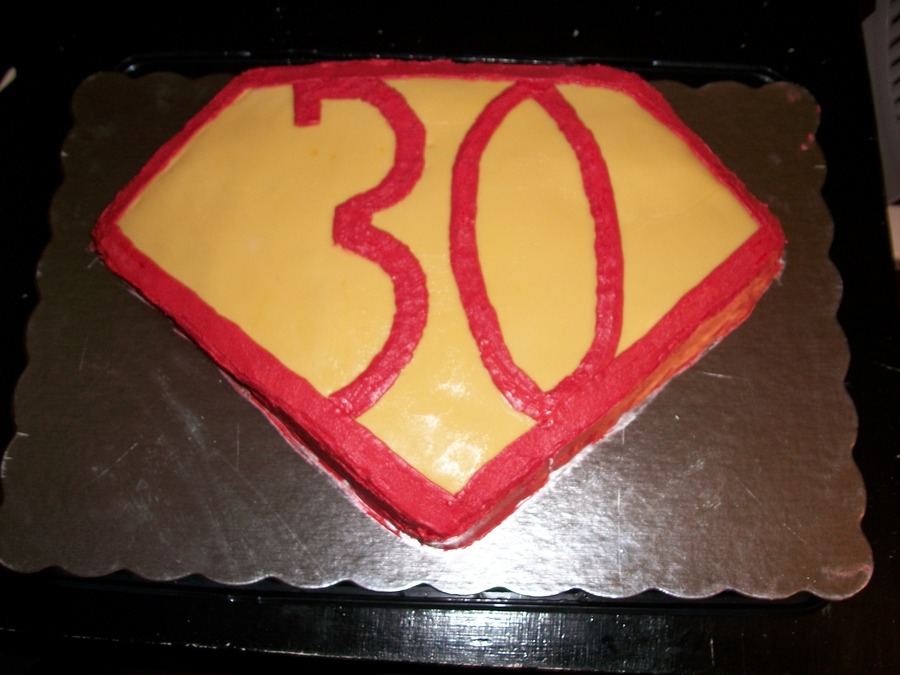 Superman 30 - CakeCentral.com