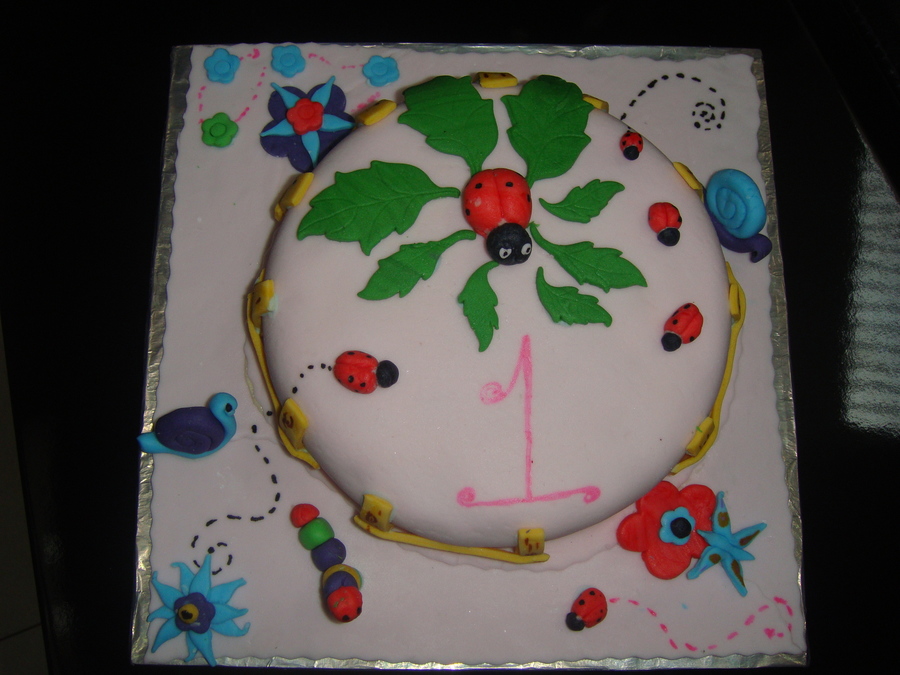 Lady Bug Smash Cake - CakeCentral.com