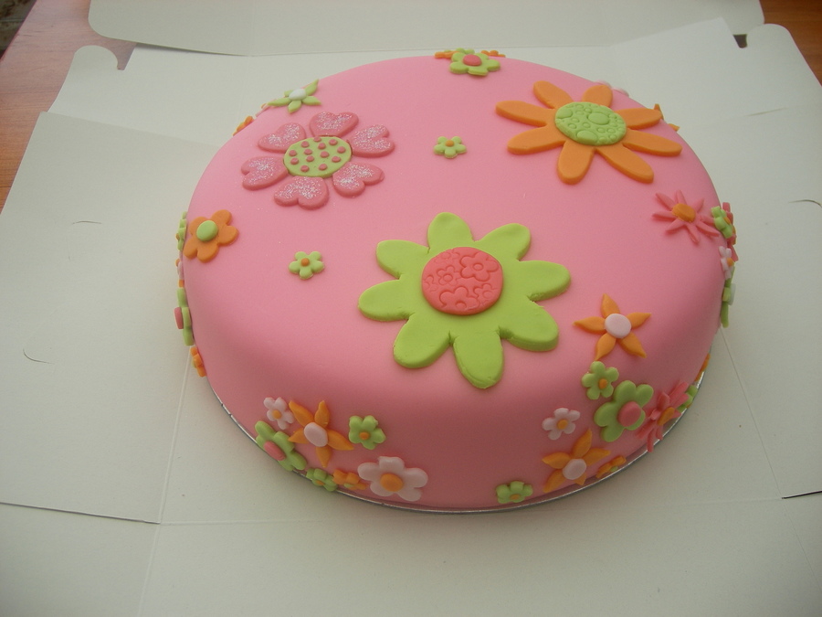 Flower Power Birthday Cake - CakeCentral.com