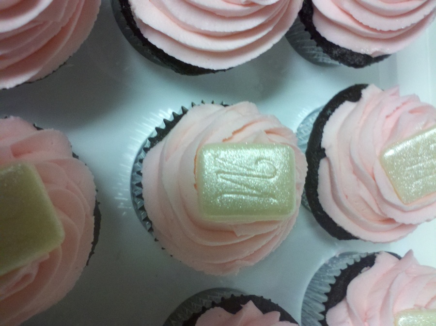 Monogram Chocolate Cupcakes - CakeCentral.com