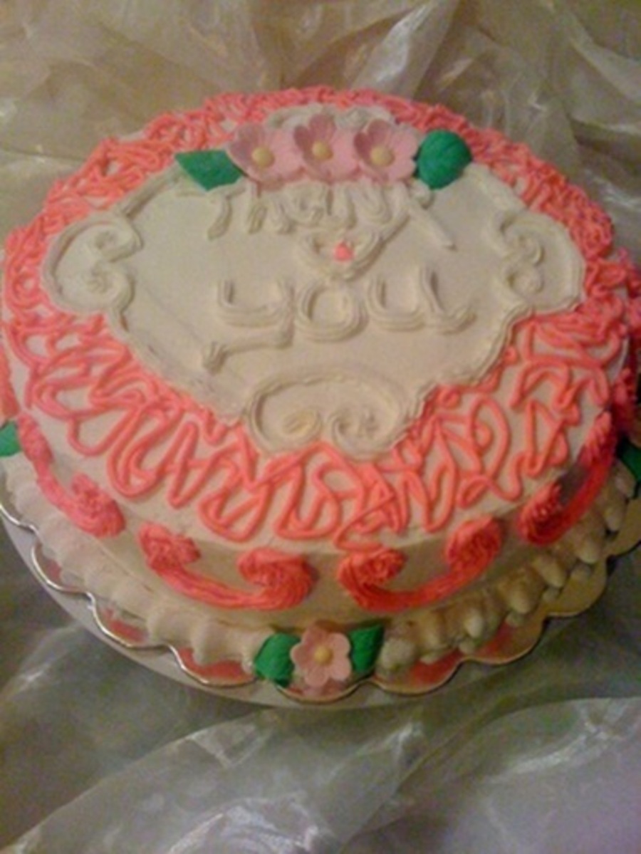 Thank You Cake - CakeCentral.com