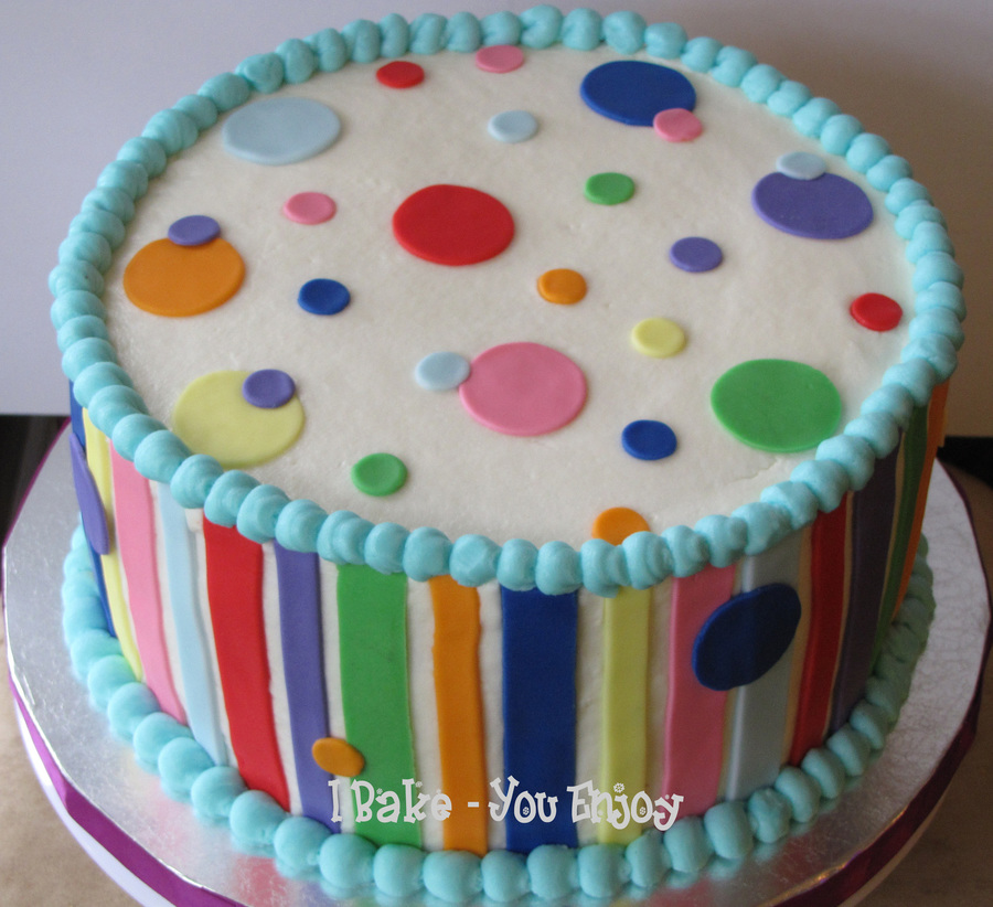 Dots And Stripes - CakeCentral.com