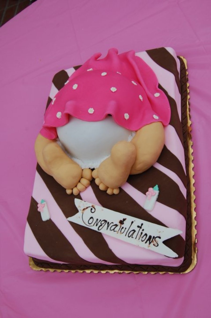 Baby's Bottom Cake - CakeCentral.com