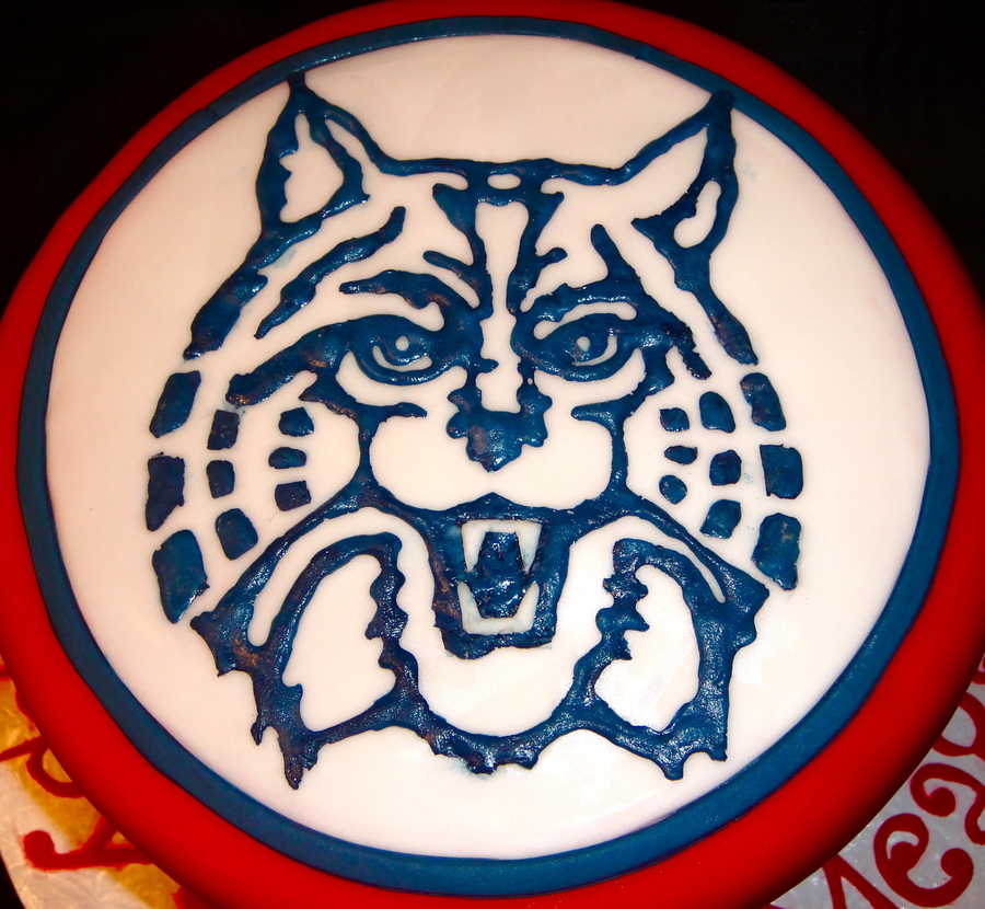 U Of A Wildcat Cake - CakeCentral.com