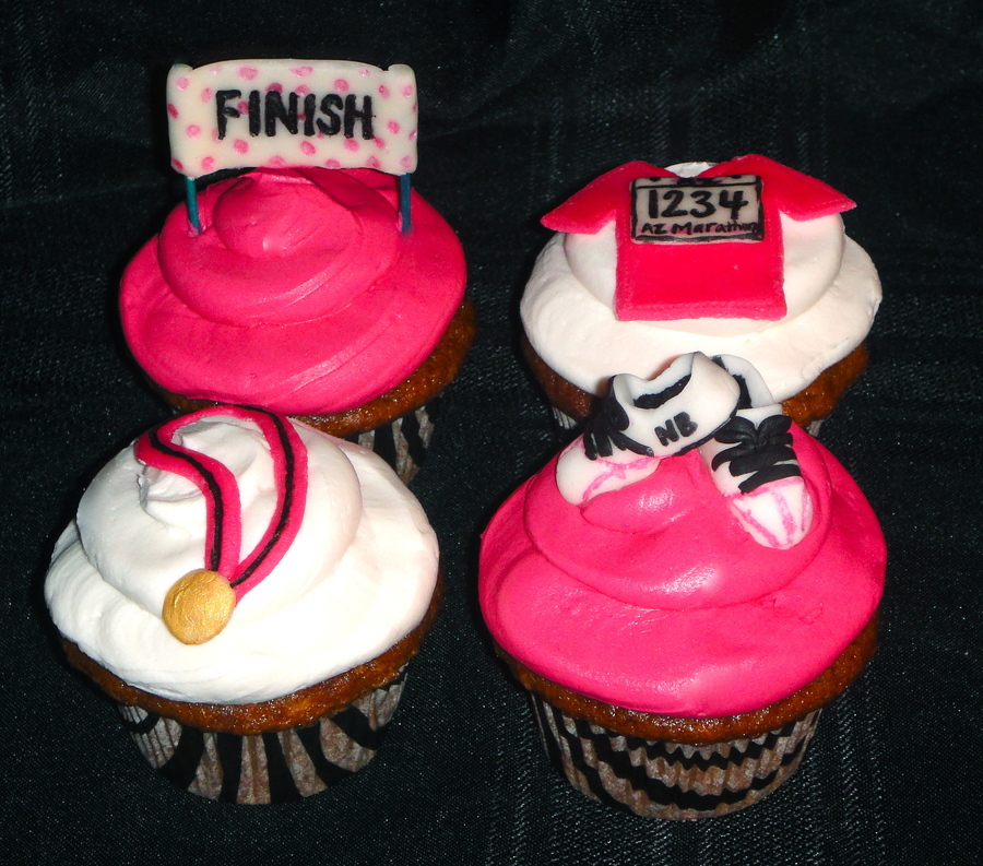 Running Themed Cupcakes - CakeCentral.com