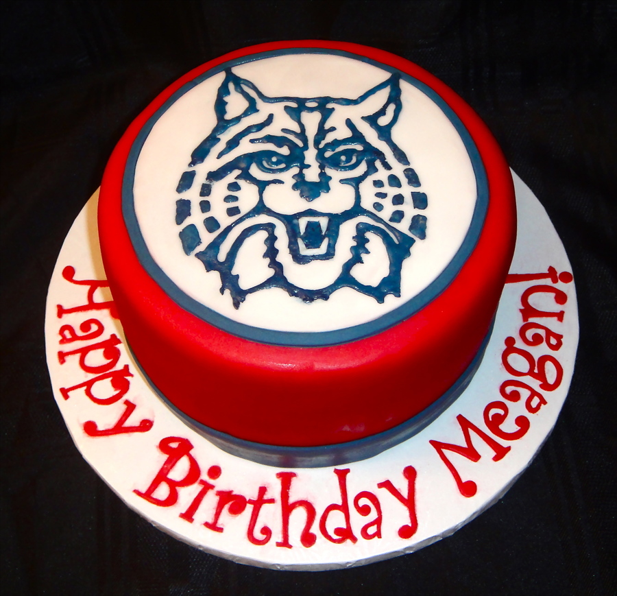 U Of A Wildcat Cake - CakeCentral.com