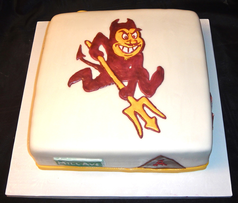 Asu Sparky Cake - CakeCentral.com