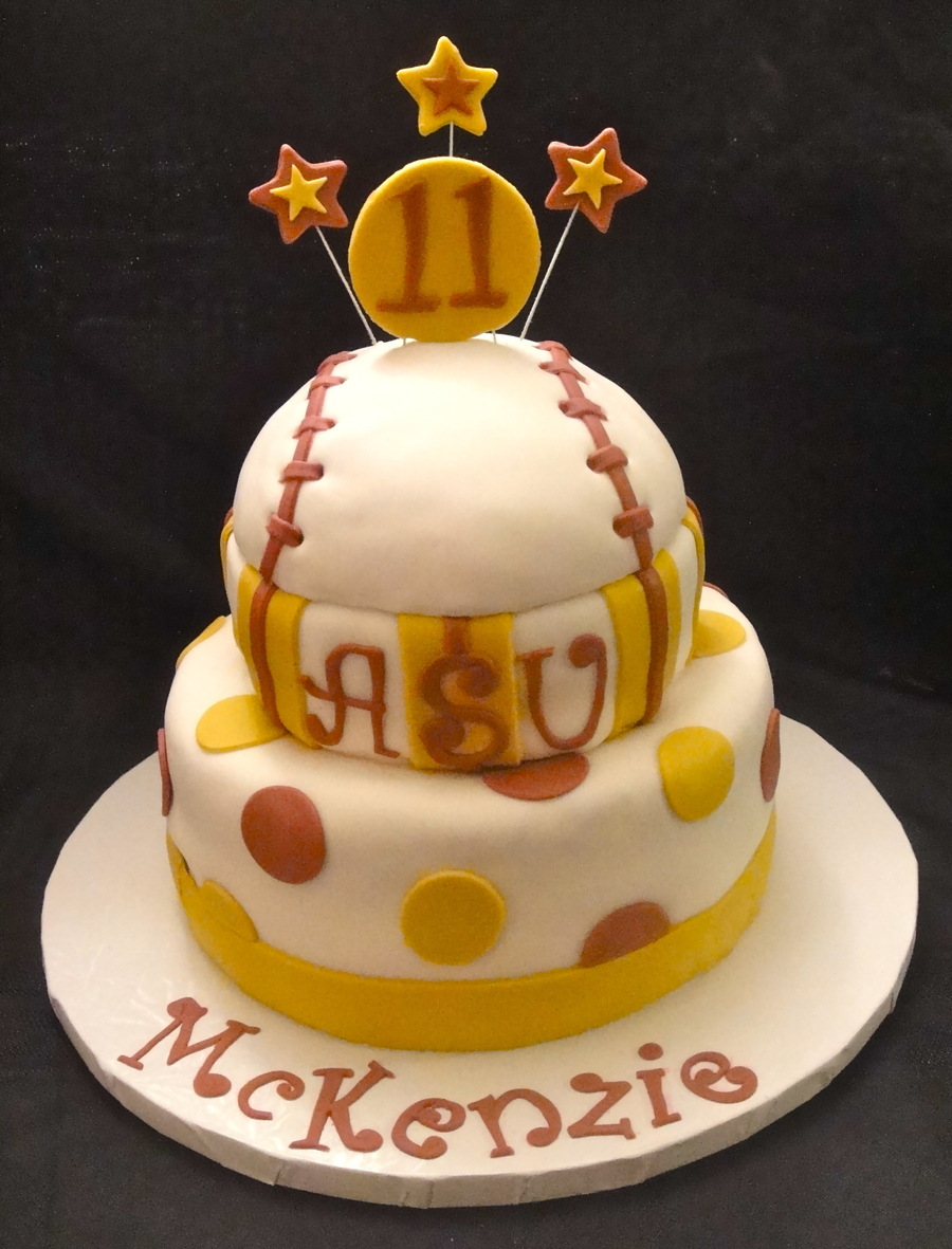 Asu Softball Cake - CakeCentral.com