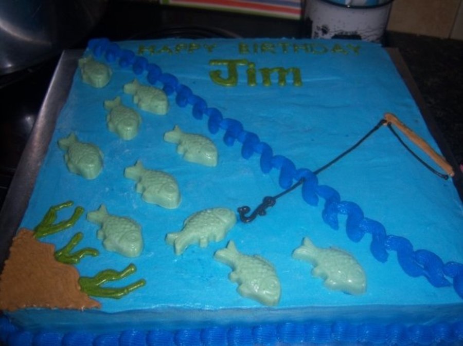 Fishing Birthday Cake - CakeCentral.com