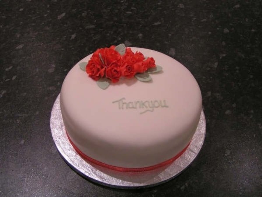 Thank You Cake - CakeCentral.com