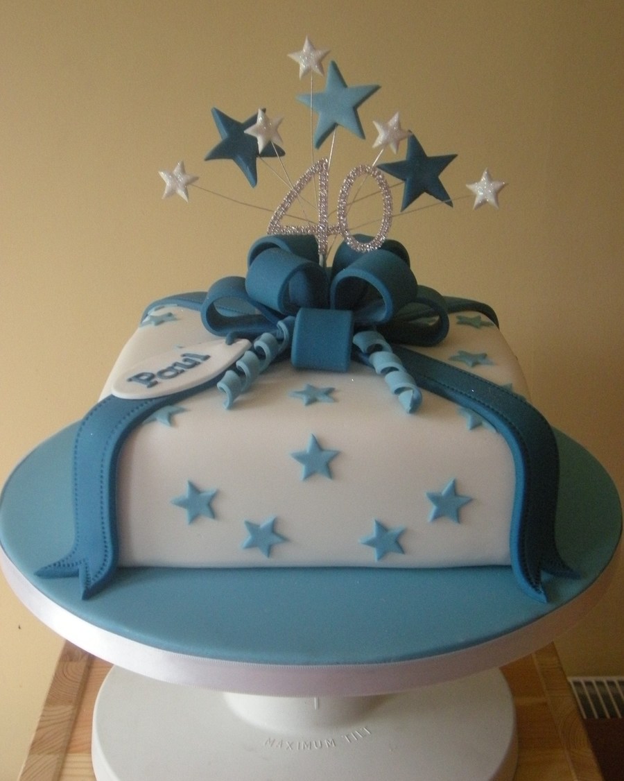 40Th Gift Cake - CakeCentral.com