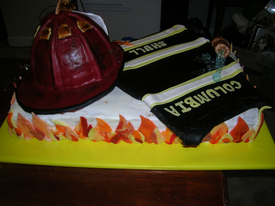 Firefighter Retirement Cake - CakeCentral.com