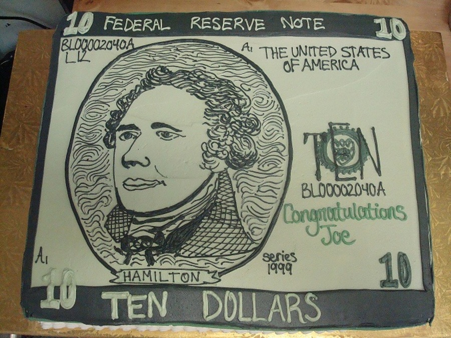 Ten Dollar Bill Cake - CakeCentral.com