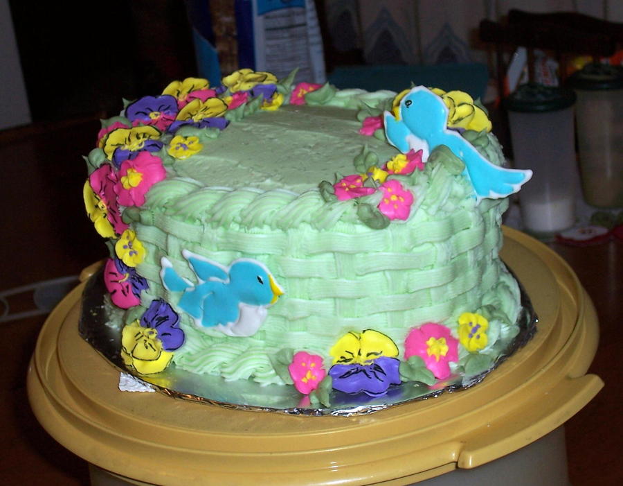 Wilton Course 2 Final "exam" Cake, 2006 - CakeCentral.com