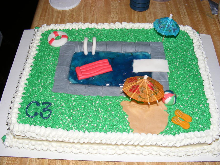 Swimming Pool Cake - CakeCentral.com
