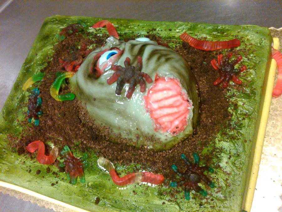 Zombie Head - CakeCentral.com
