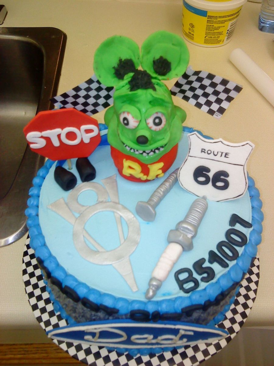 Rat Fink Birthday Cake - CakeCentral.com