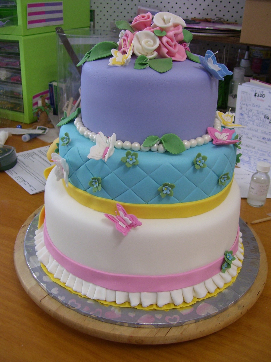 Pastle Wedding Cake - CakeCentral.com