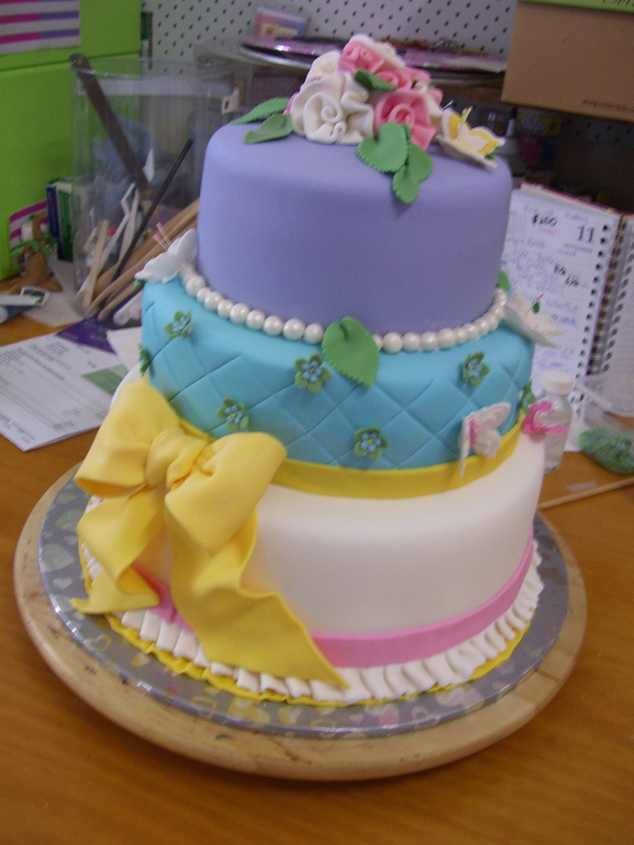 Pastle Wedding Cake - CakeCentral.com
