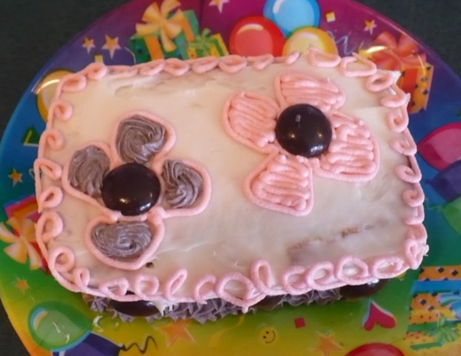 Flower Slab Cake - CakeCentral.com