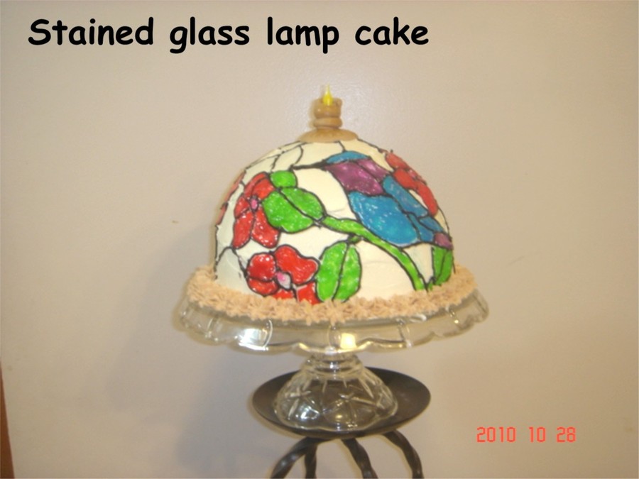 Stained Glass Lamp Cake - CakeCentral.com