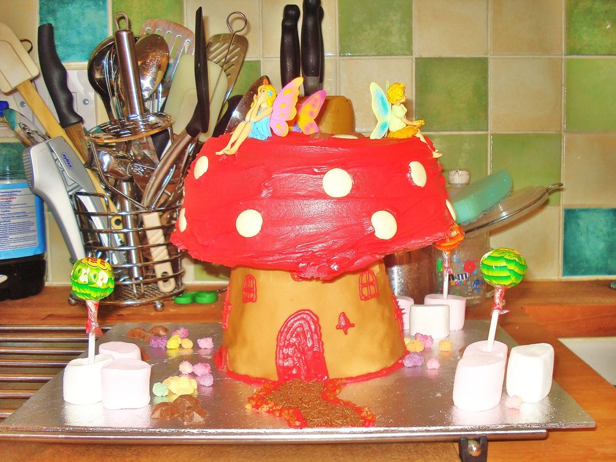 Toadstool Fairy Cake - CakeCentral.com