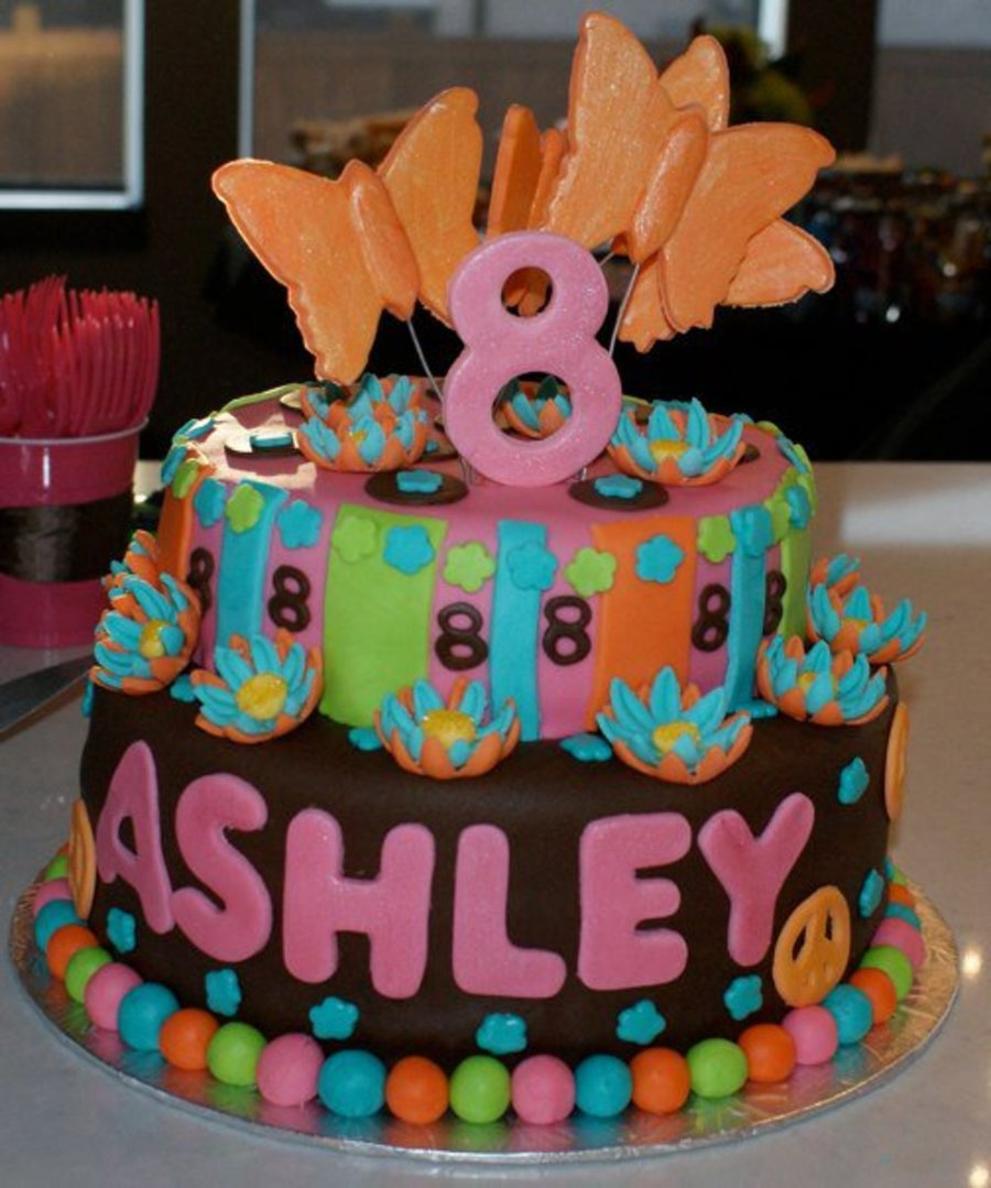 Retro 8Th Birthday Cake - CakeCentral.com