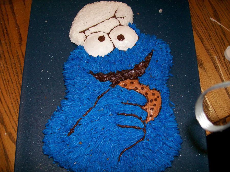 Cookie Monster Cake - CakeCentral.com