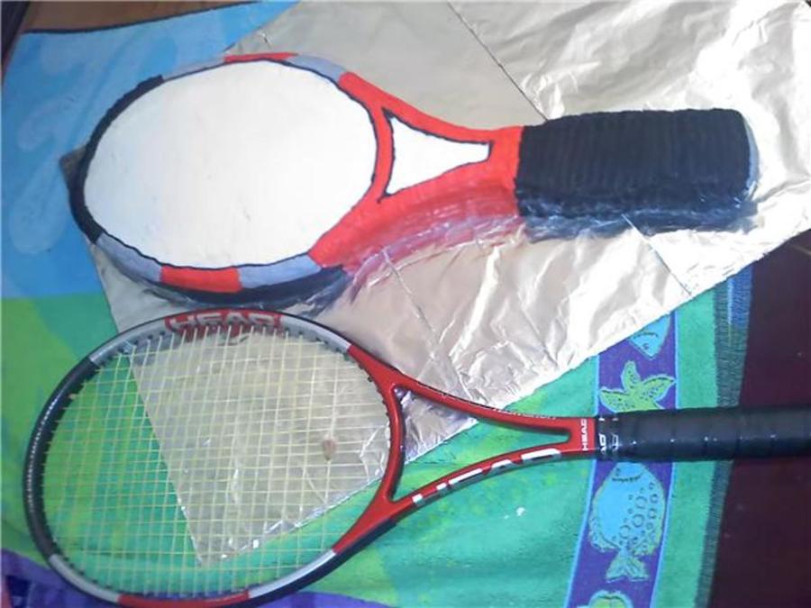 Tennis Racquet And Balls Cake - CakeCentral.com
