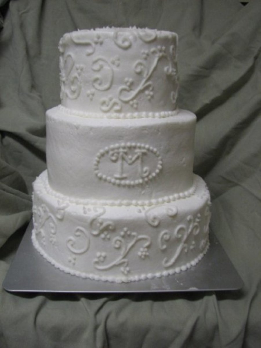 Practice Wedding Cake - CakeCentral.com