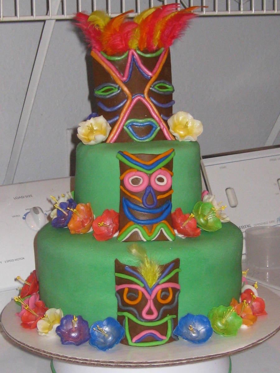 Tiki Luau Cake - CakeCentral.com