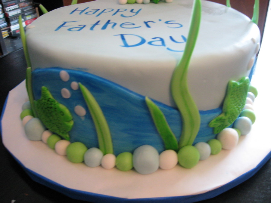 Father's Day Fish Cake - CakeCentral.com