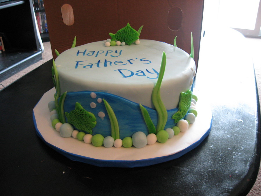 Father's Day Fish Cake - CakeCentral.com