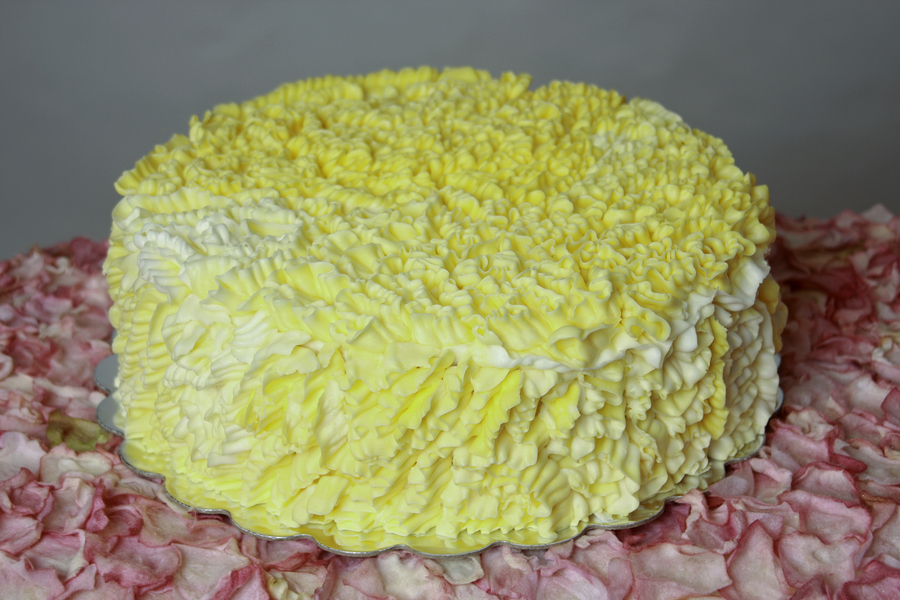 Messy Ruffle Cake - CakeCentral.com
