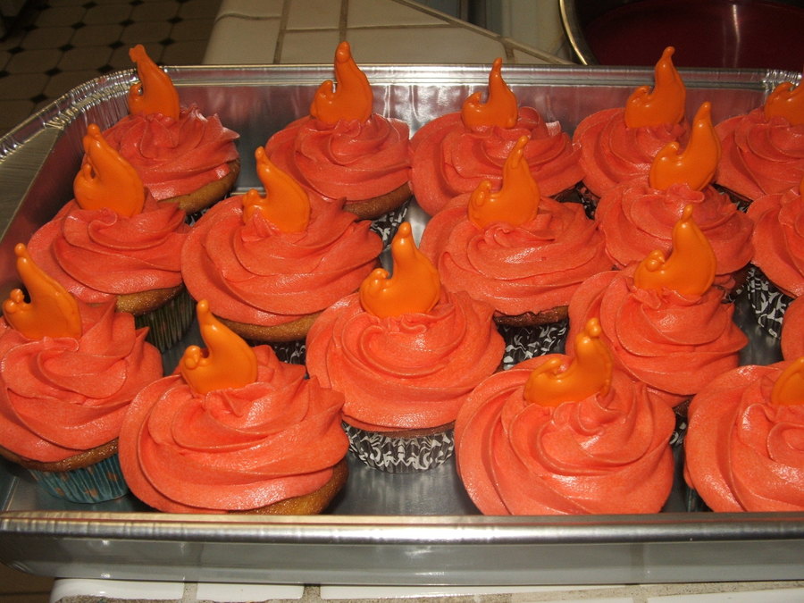 Fire Cupcakes - CakeCentral.com
